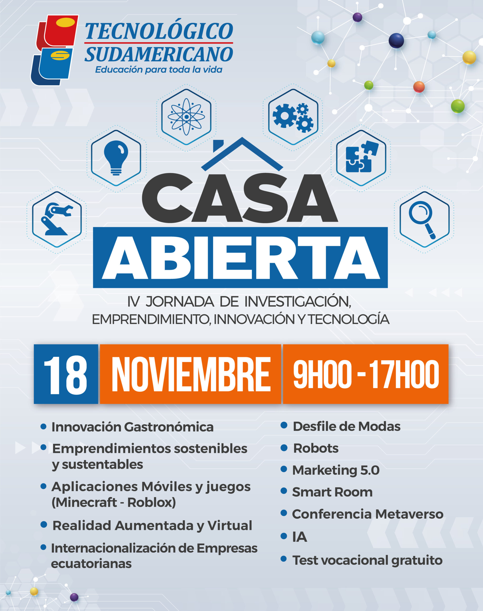 Casa Abierta 2023 - Tecnológico Sudamericano